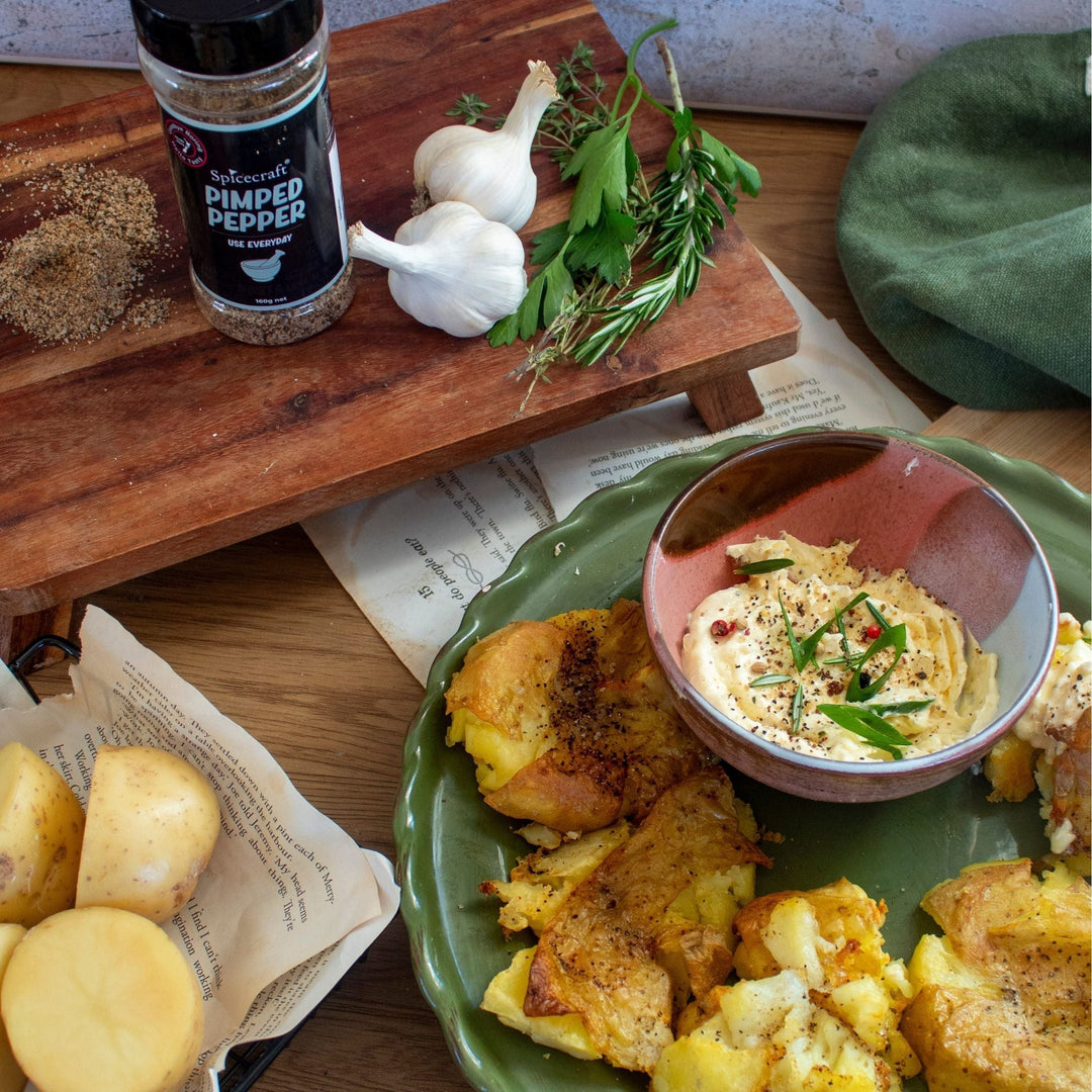 The Best Side Dish: Smashed Potatoes with Whipped Brie – Spicecraft